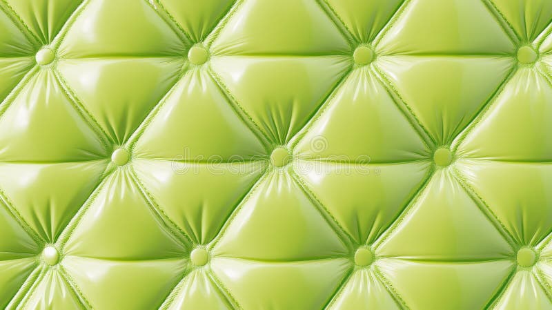Luxurious Green Tufted Leather Texture Background Stock Photo - Image ...