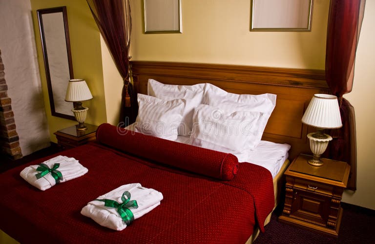 Luxurious guest room stock image. Image of hotel, lines - 5673771