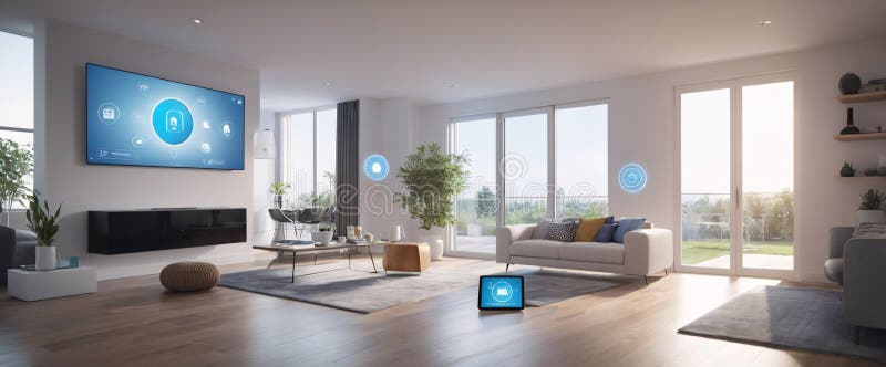 A Stylish, Modern Home with Smart Technology, Showcasing Voice ...