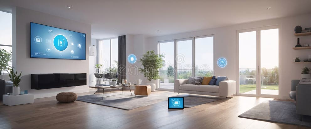 A Stylish, Modern Home with Smart Technology, Showcasing Voice ...