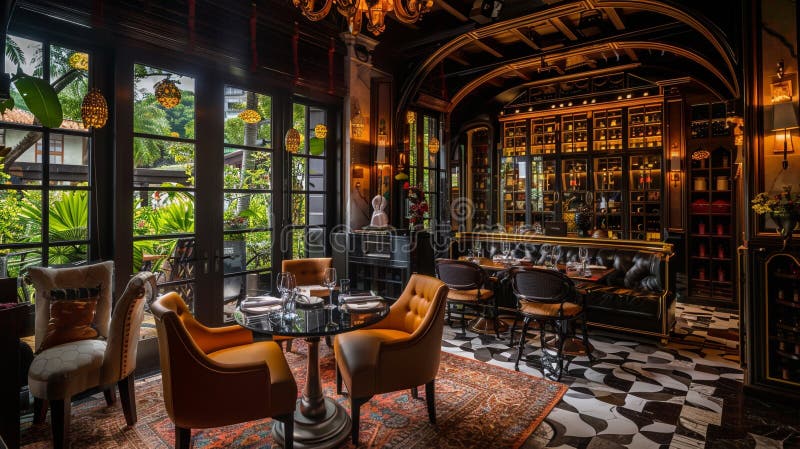 Luxurious Hotel Restaurant Featuring Private Wine Cellar and Chef S ...