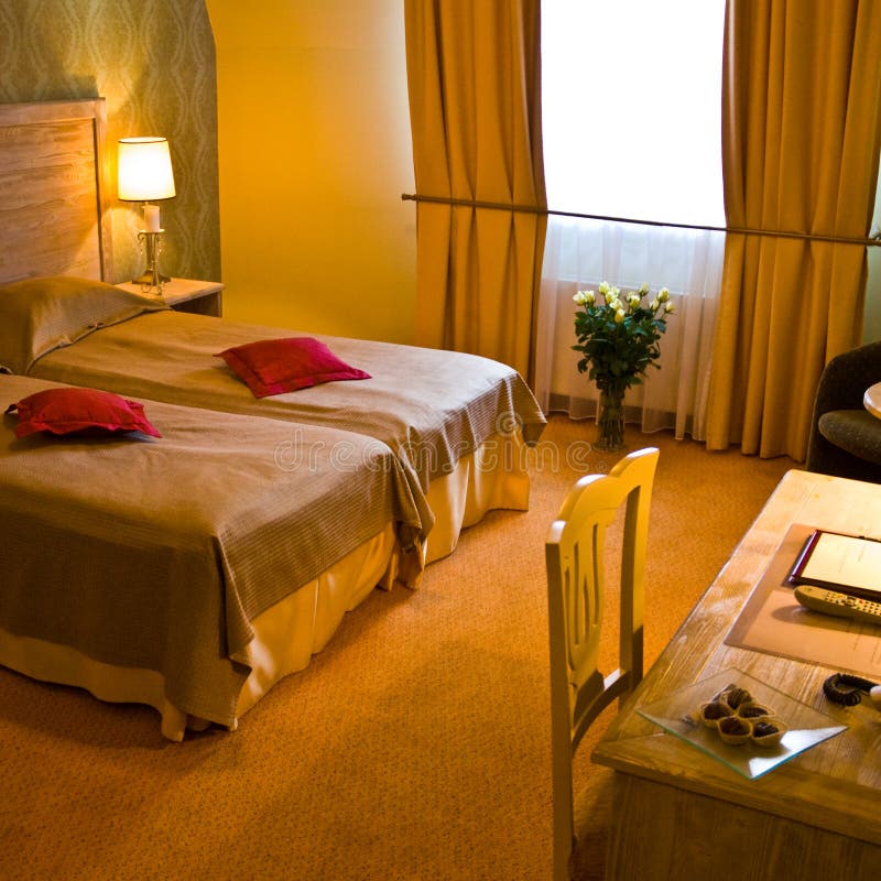 Luxurious hotel room stock photo. Image of travel, carpeted - 5554248