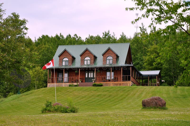 Large Farm Country House with Gravel Driveway and Green Landscape ...