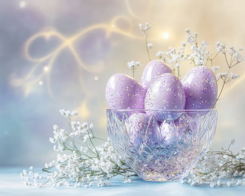 Luxurious Hyperrealistic Cinematic Easter Scene with Watercolor Effect ...
