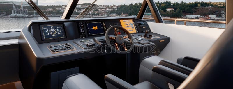 Luxurious Industrial Cabin Features Leather Seating, a Steering Console ...