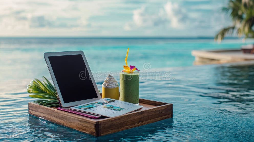 Luxurious Infinity Pool Experience with Refreshing Drinks and ...