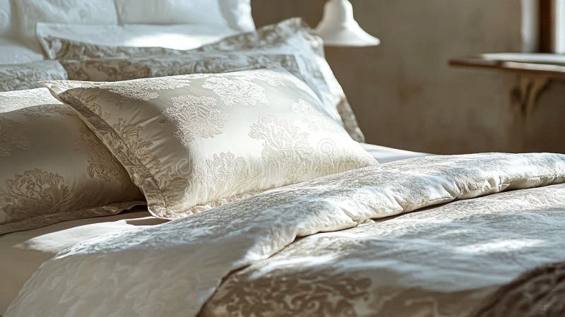 Luxurious Interior Setting Featuring Warm Golden Tones, Elegant ...