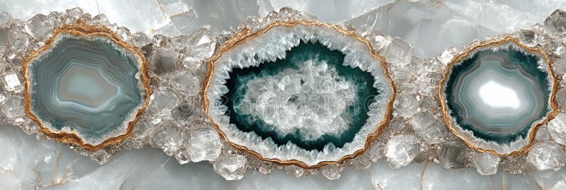 Luxurious Ivory and Copper Marble with Green and Gray Geode Texture ...