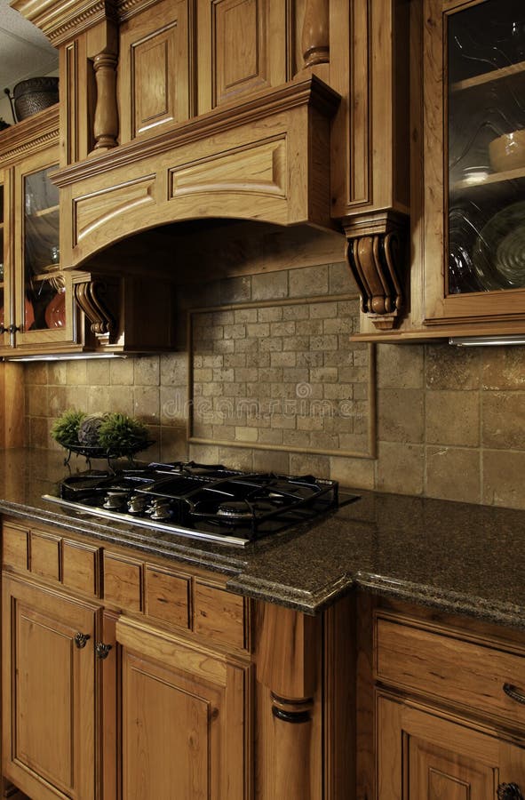 Luxurious Kitchen Cooking Area Stock Photo - Image of financing ...