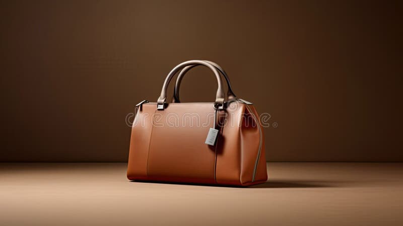 Luxury Leather Handbag. Created with Generative AI Stock Illustration ...
