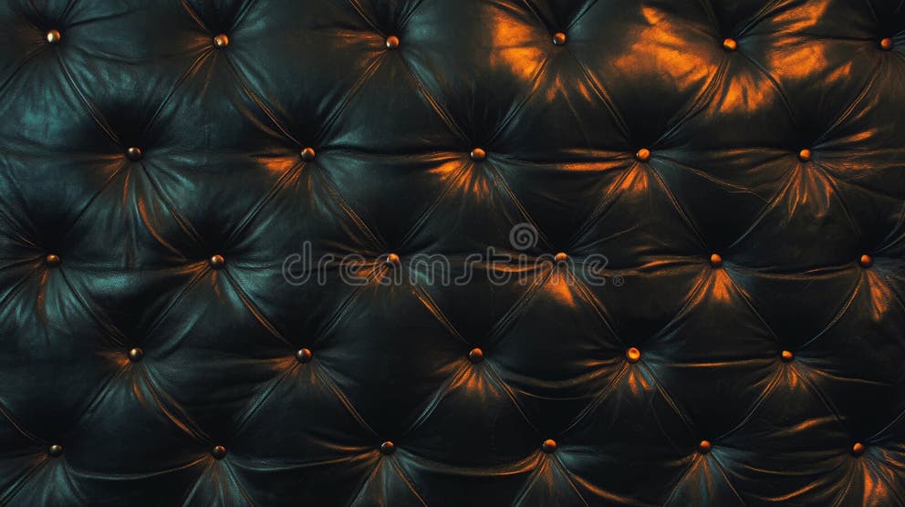 Luxurious Leather Padded Wall Texture with Rich Pattern and Button ...