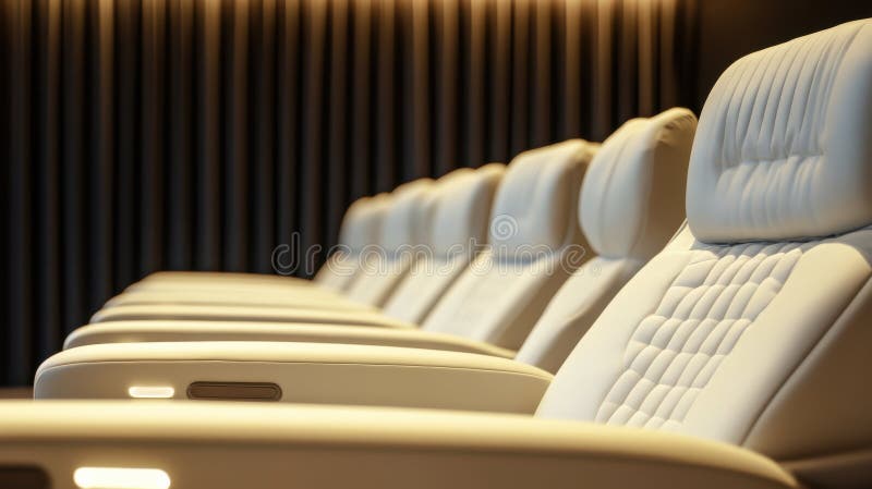 Luxurious Leather Seats in Modern Conference Hall Interior Design ...