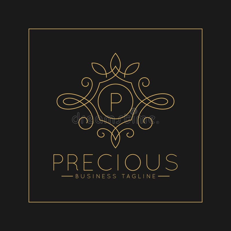 Elegant Classic Letter P Logo Stock Illustrations – 1,627 Elegant ...