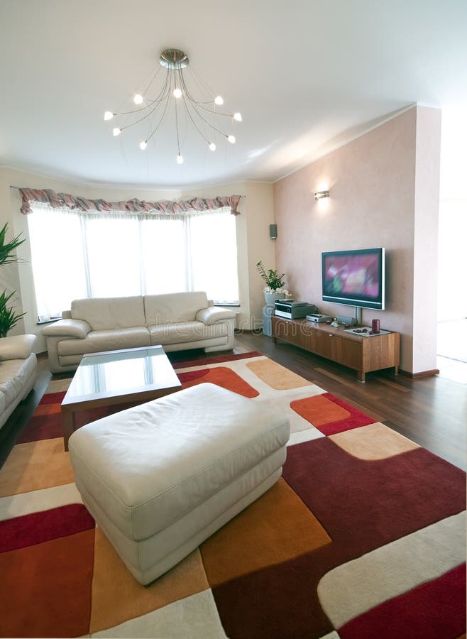 Luxurious living room stock image. Image of elegant, inside - 6674207