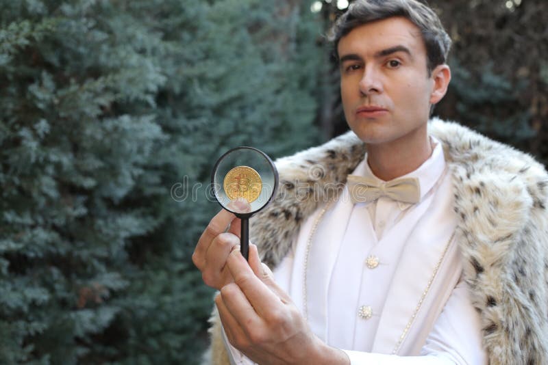 Luxurious Looking Man Making Digital Investments Stock Photo - Image of ...