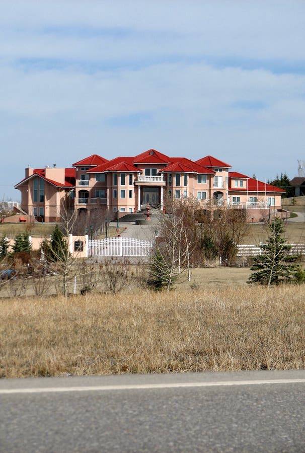 Luxurious mansion stock image. Image of landscape, cloudscape - 2428153