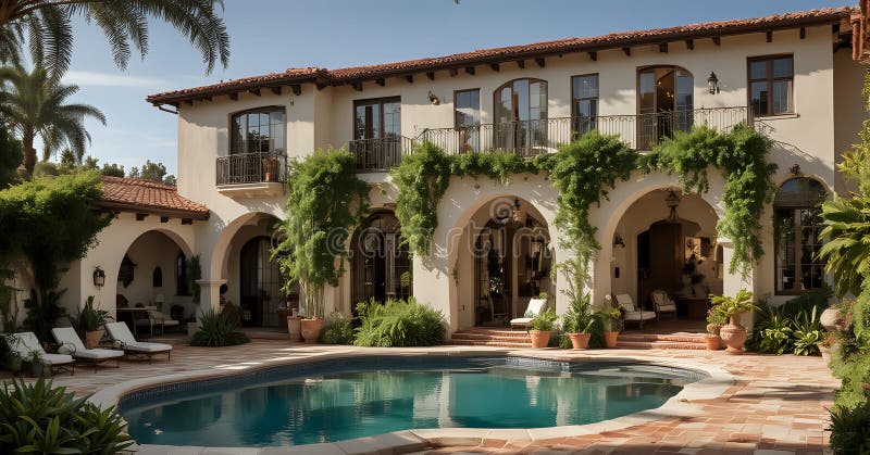 A Luxurious Mansion Villa with a Mediterranean Touch and a Sparkling ...
