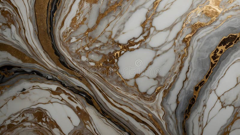 White Gray Gold Veined Marble Texture Close Up Stock Photos - Free ...