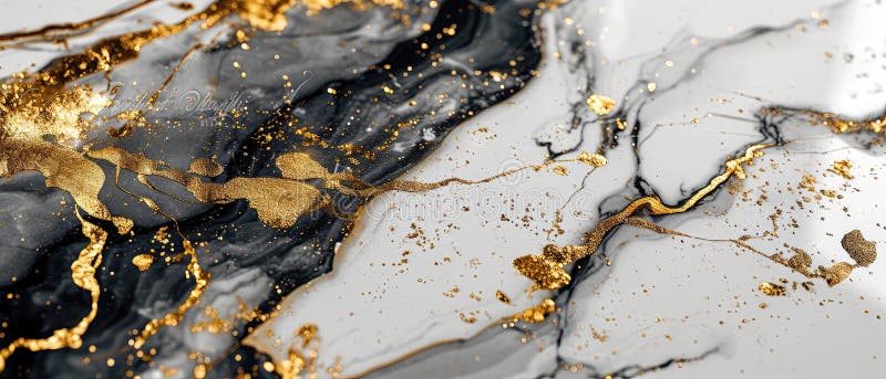 Luxurious Marble Texture with Gold Accents and Love Quotes Stock ...