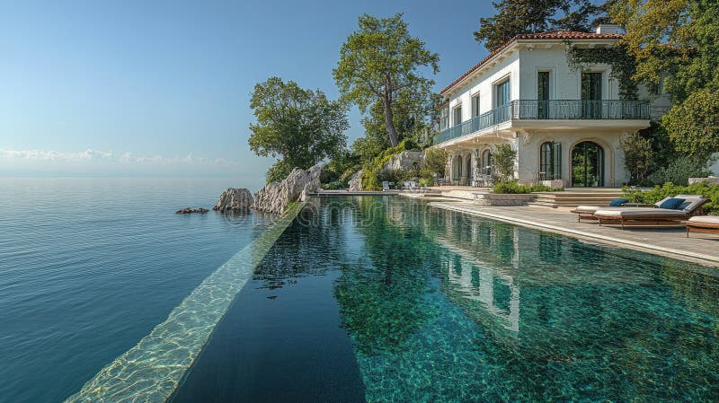 Luxurious Mediterranean Villa with Infinity Pool Overlooking the Sea ...