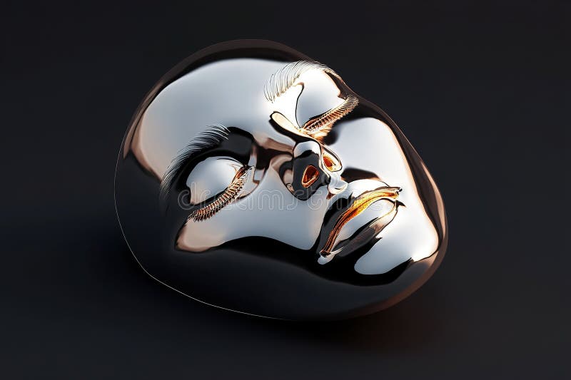 Reflective Metallic Mask Futuristic Design Stock Photos - Free ...