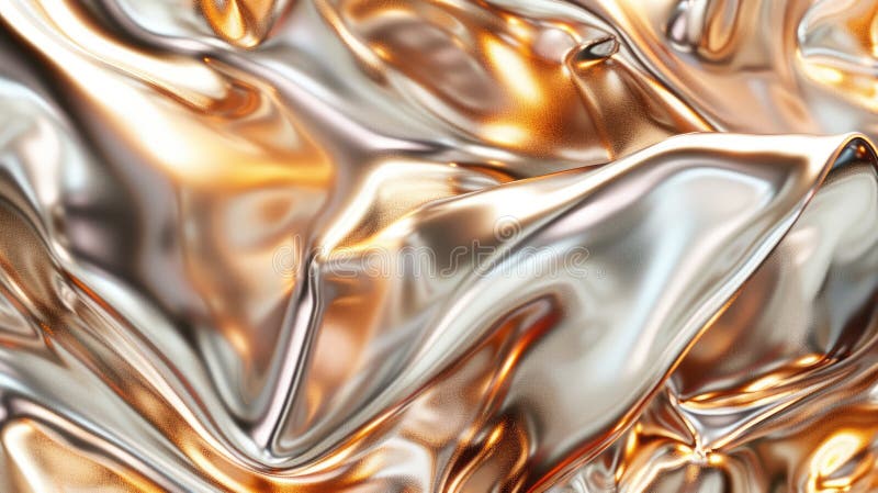 Luxurious Metallic Fabric Texture Background Featuring Silver, Gold ...