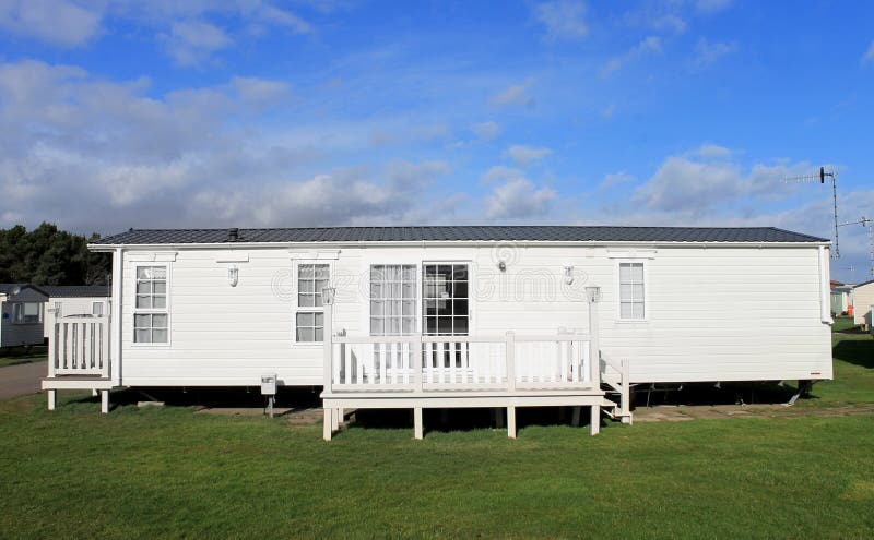 Modern Caravan stock image. Image of recreation, road - 40044349