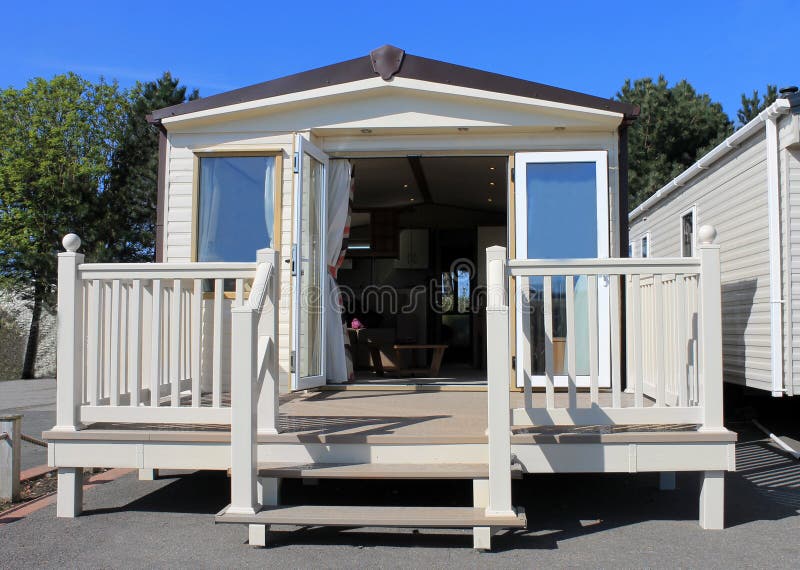 Modern static caravan stock photo. Image of static, english - 25775336