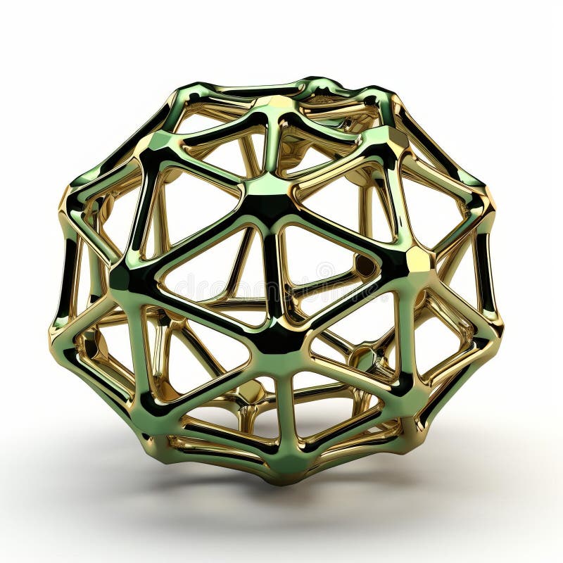 Luxurious Modern Geometric Sphere with Intricate Design Elements Stock ...