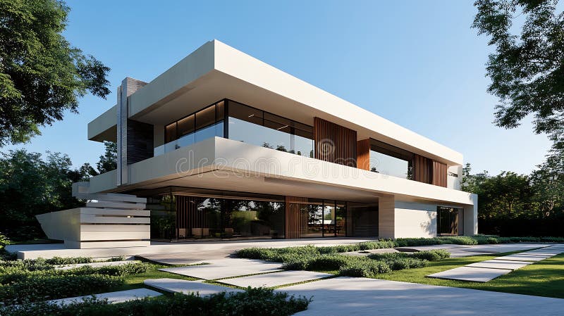 Modern Architectural Marvel in Real Estate Captured in High-definition ...