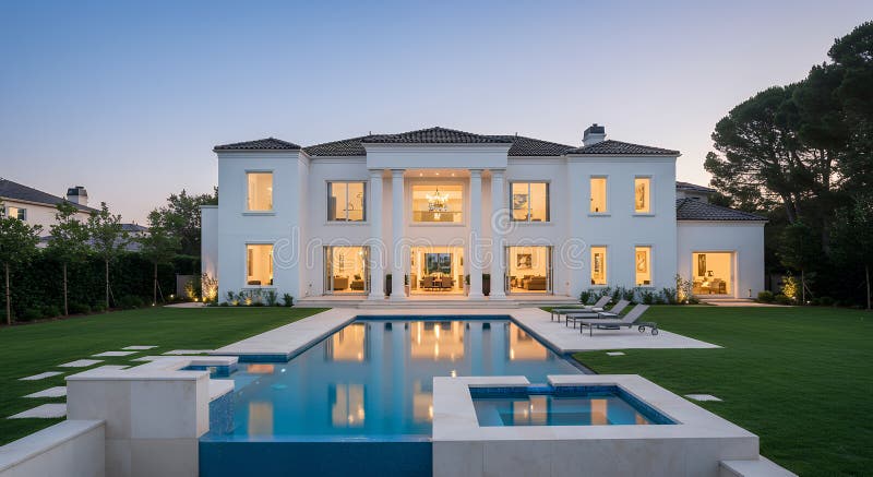 Luxurious Modern Mansion with Pool & Spa: Dream Home in Exclusive ...