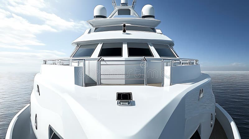 Luxurious Modern Ship with Stunning Sky Details in High Resolution ...