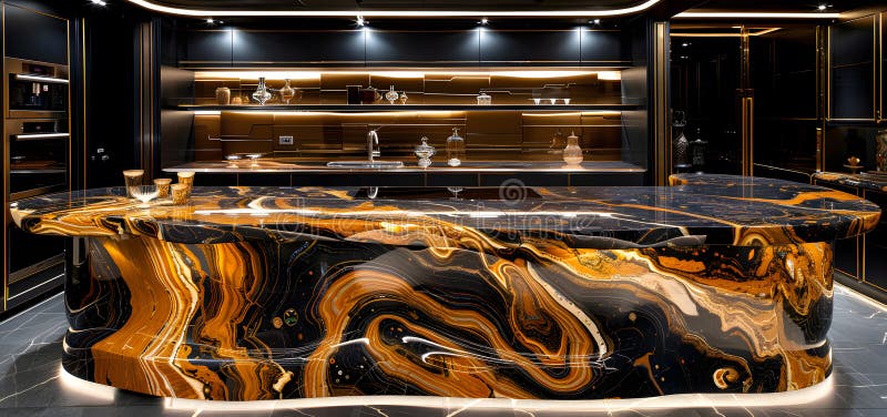 Luxurious New Kitchen with New and High-tech Appliances High Quality ...