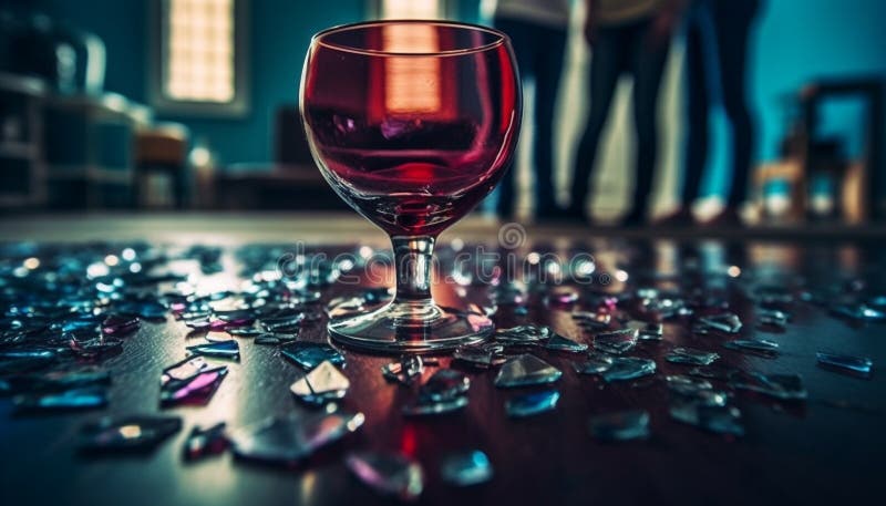 A Luxurious Night at the Bar, Pouring Champagne with Elegance Generated ...