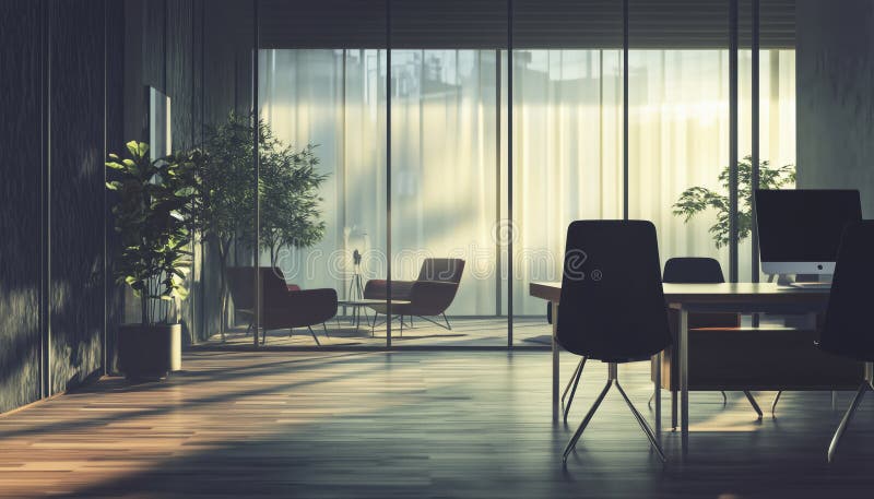 Luxurious Office Conference Room with Ample Seating and Modern ...