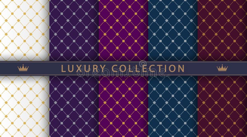 A Luxurious Pattern. a Set of Spectacular Patterns for Covers, Prints ...