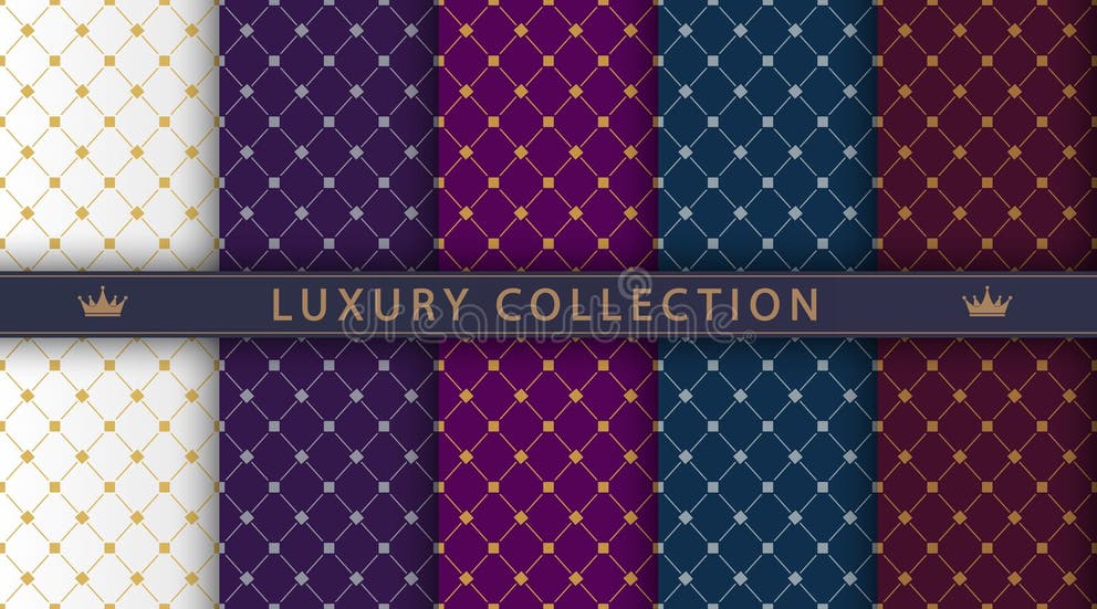 A Luxurious Pattern. a Set of Spectacular Patterns for Covers, Prints ...