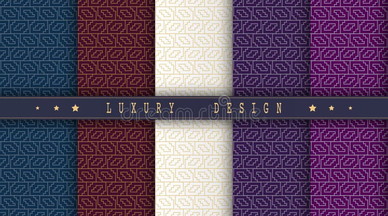 A Luxurious Pattern. a Set of Spectacular Patterns for Covers, Prints ...