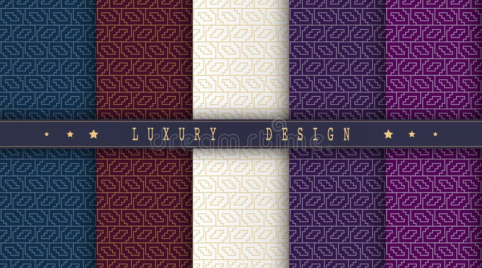 A Luxurious Pattern. a Set of Spectacular Patterns for Covers, Prints ...