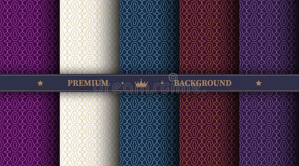 A Luxurious Pattern. a Set of Spectacular Patterns for Covers, Prints ...