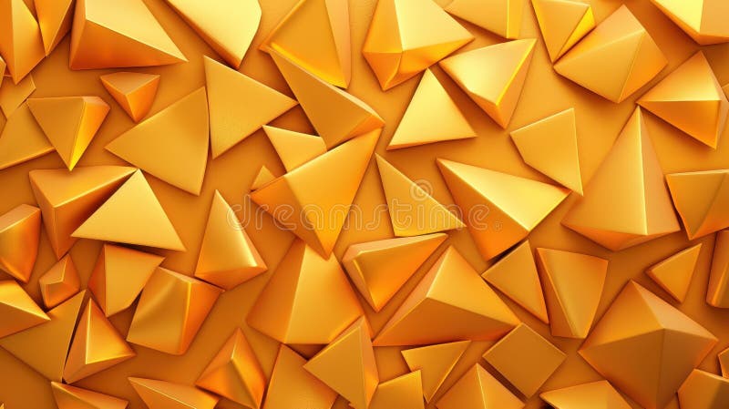 Luxurious Patterned Background with Abstract Gold Triangles for Elegant ...