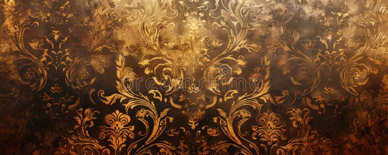 A Luxurious Patterned Bronze Paper Backdrop, Showcasing Rich Designs ...