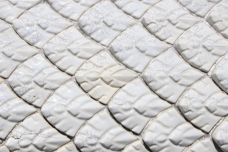 Pearl White Fish Scale Pattern Tiles Stock Photos - Free & Royalty-Free ...