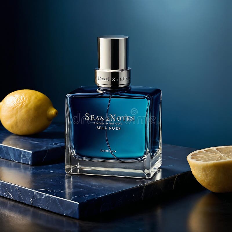 Luxury Perfumes. Blue Label. Design Number 2 Stock Illustration ...