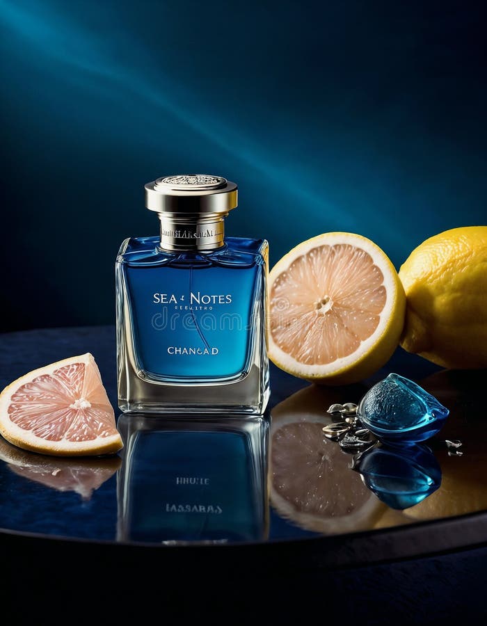 Luxury Perfumes. Blue Label. Design Number 1 Stock Illustration ...