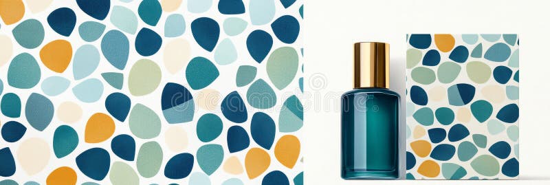 Luxurious Perfume Packaging Features a Seamless Moroccan Pattern in ...