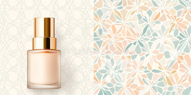 Luxurious Perfume Packaging Showcases an Intricate Arabic Geometric ...