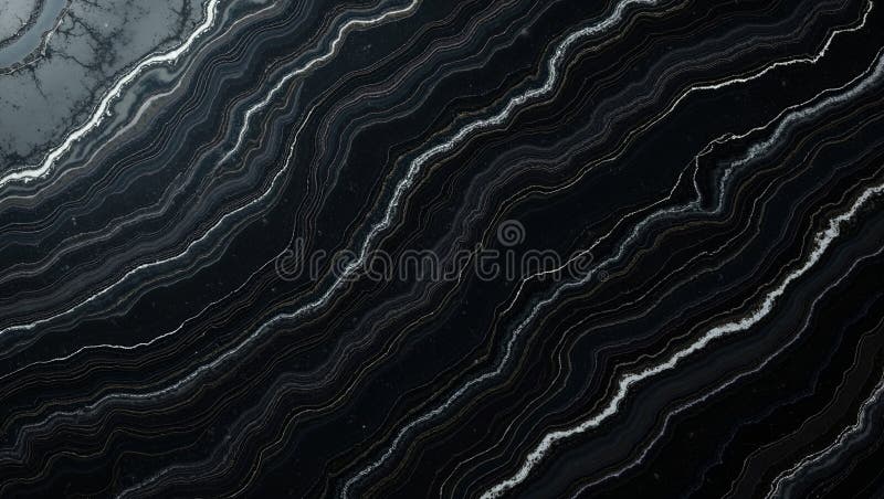 Luxurious Polished Onyx Stone Texture with Black and White Streaks ...