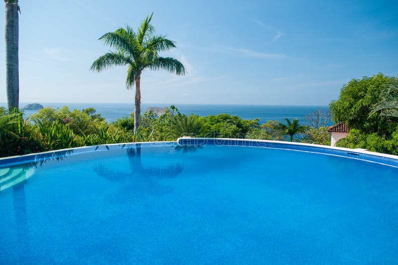 Luxurious pool stock photo. Image of pool, ocean, rica - 44200814