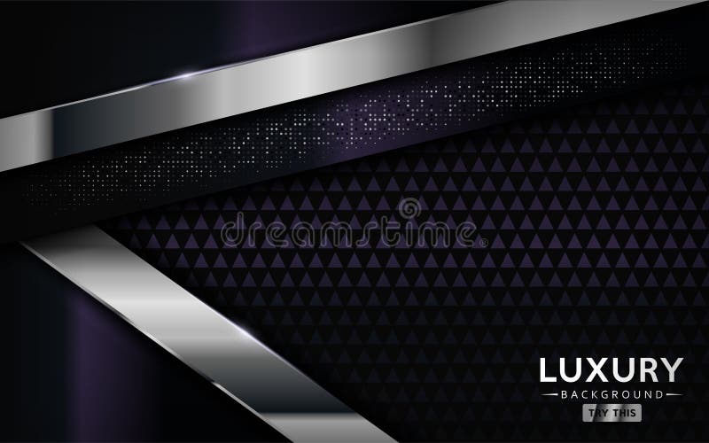Luxurious Premium Dark Purple Abstract Background with Silver Lines ...